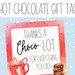 Thanks A Choco - LOT for All You Do Printable Gift Tag | Appreciation ...