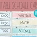 EDITABLE Daily Schedule Cards | Modern Colorful | Bulletin Board ...