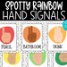 EDITABLE Hand Signals Poster Pack | Spotty Rainbow | Bulletin Board ...