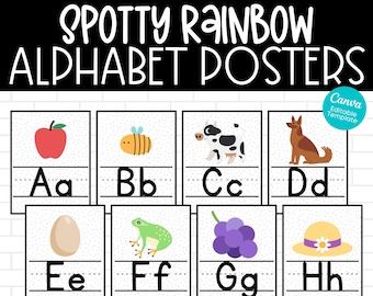 Alphabet Wall Cards ABC Picture Wall Posters for Classroom - Etsy