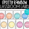 EDITABLE Affirmation Station Posters Spotty Rainbow Bulletin Board ...