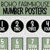 EDITABLE Daily Schedule Cards Boho Farmhouse Bulletin Board Posters ...