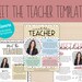 EDITABLE Meet the Teacher Letter Templates Modern Colorful - Etsy