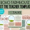 EDITABLE Class Newsletter Templates | Boho Farmhouse | Elementary ...