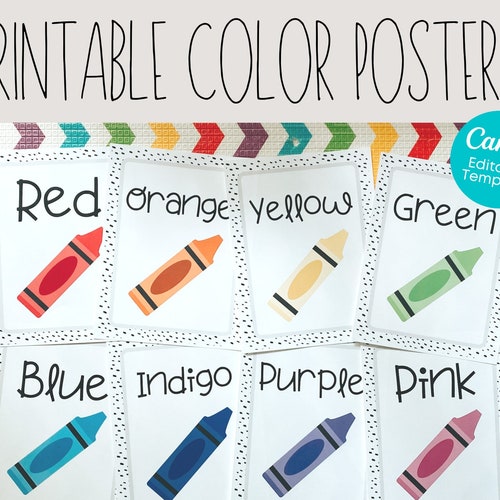 PRINTABLE Modern Colorful ABC Poster Pack Bulletin Board - Etsy