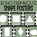 PRINTABLE Boho Farmhouse Shape Posters | Bulletin Board Posters ...