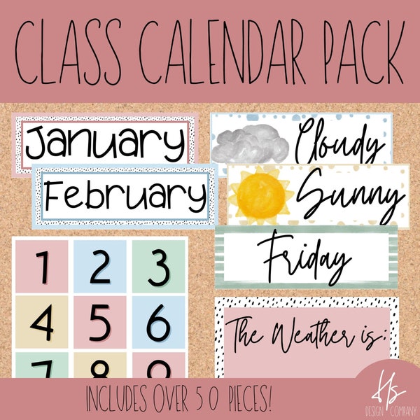 Modern Calendar - Etsy