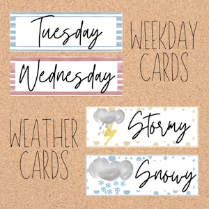 EDITABLE Modern Colorful Classroom Calendar Pack | Bulletin Board ...