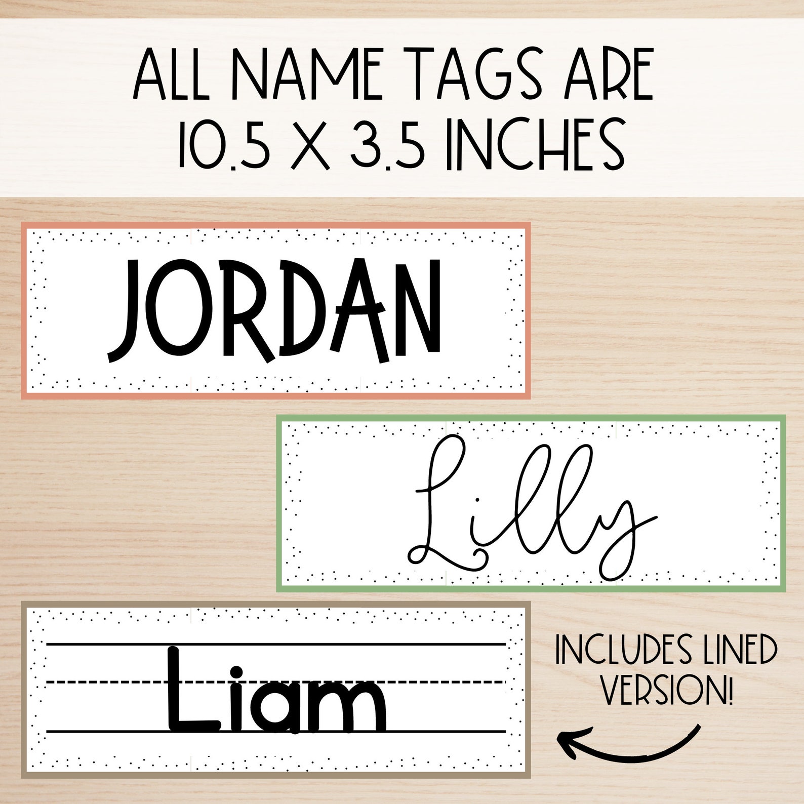 EDITABLE Boho Farmhouse Name Tags Printable Classroom Name - Etsy