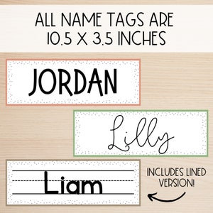 EDITABLE Boho Farmhouse Name Tags | Printable Classroom Name Tags ...