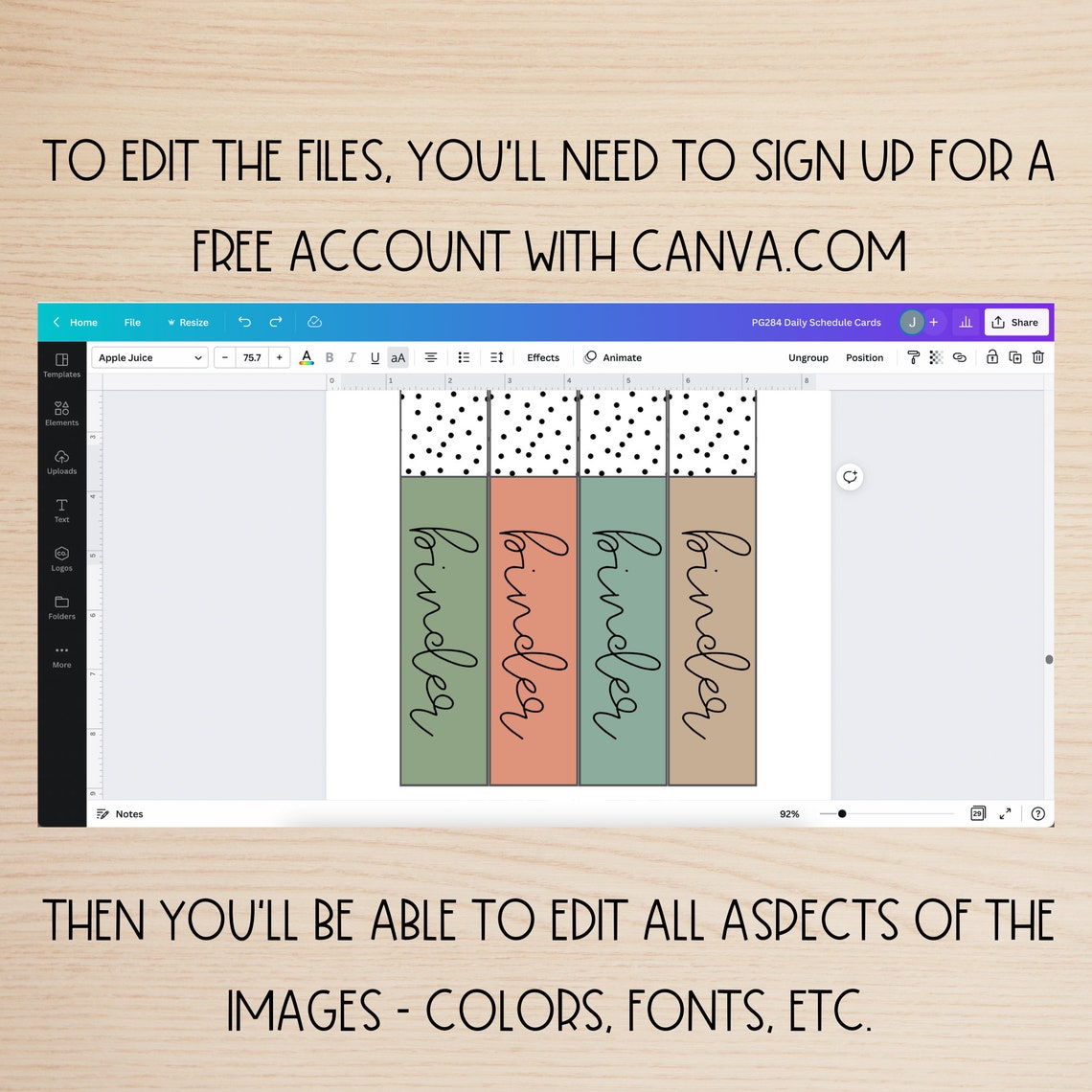 EDITABLE Boho Farmhouse Binder Covers & Spines Printable - Etsy