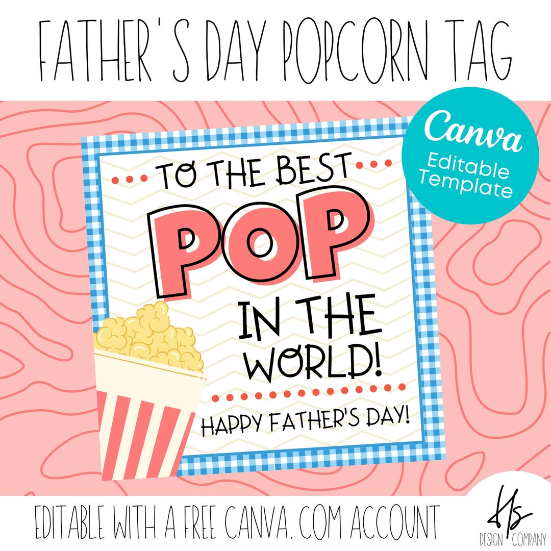 To the Best POP in the World Father's Day Gift Tag | Happy Father's Day ...