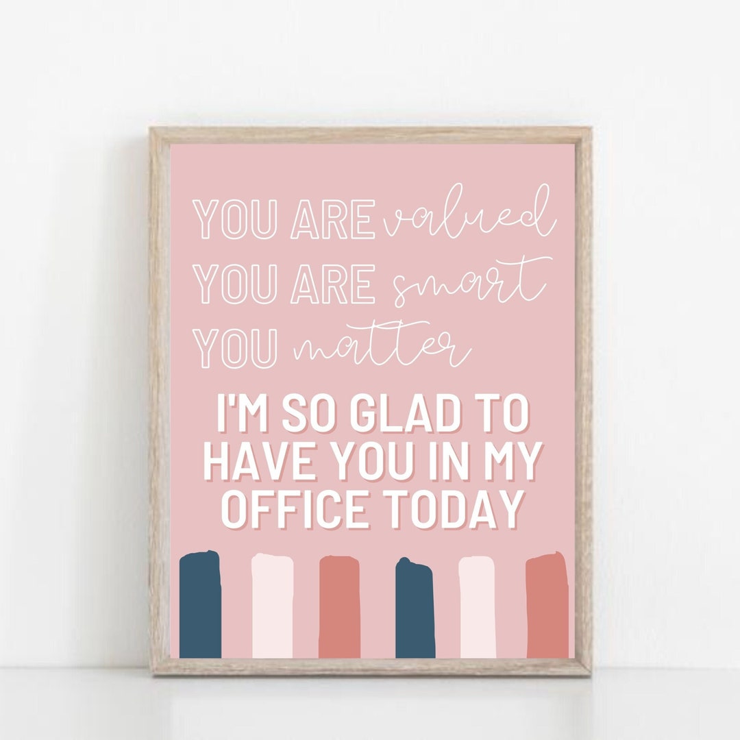 PRINTABLE Acceptance Affirmation Poster | Social Worker Decor | Office ...