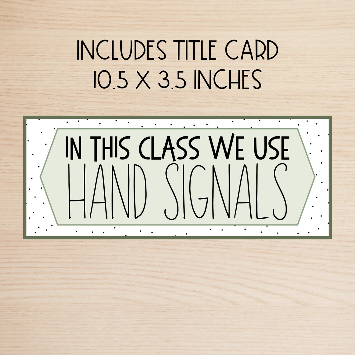 EDITABLE Hand Signals Display | Bulletin Board Posters | Elementary ...