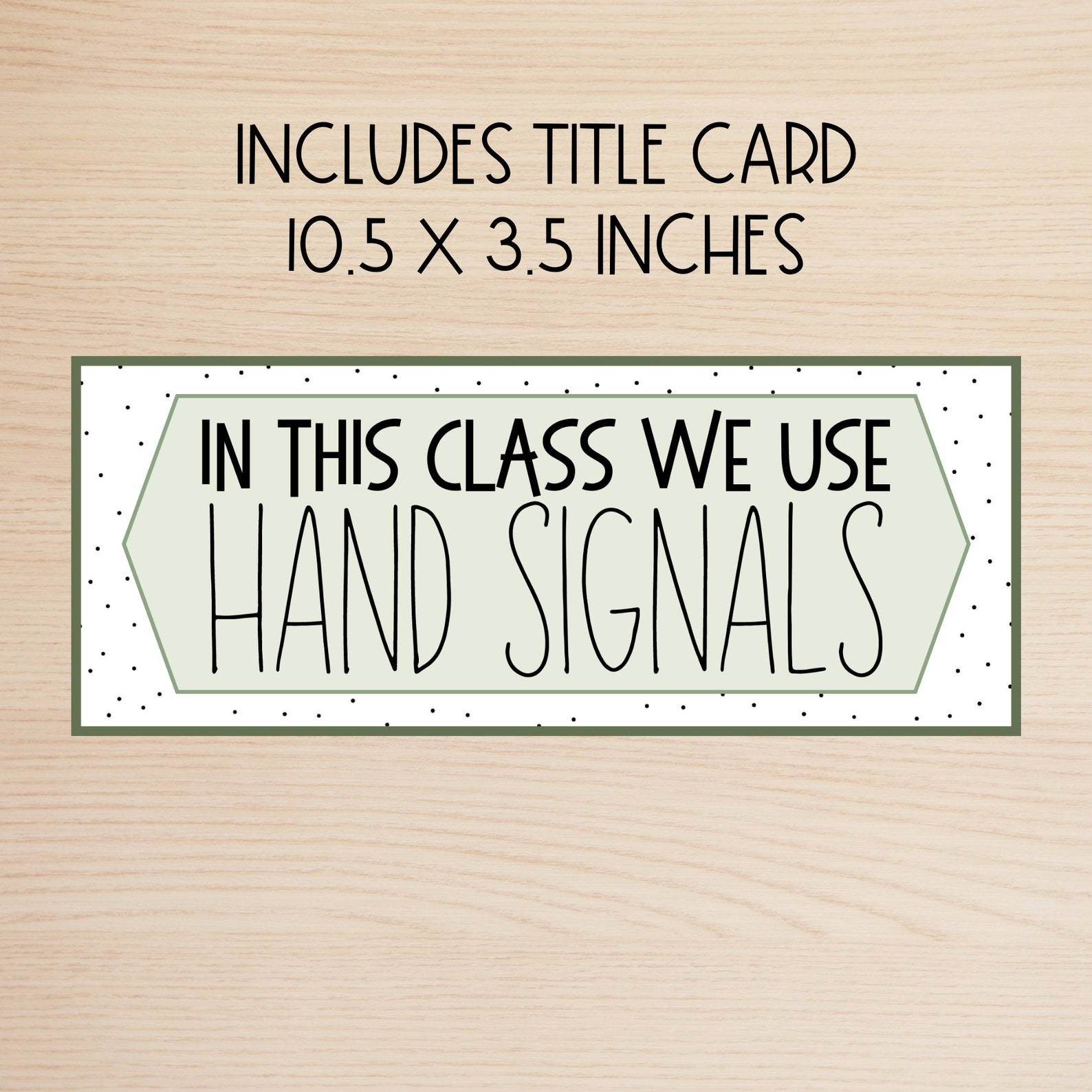 EDITABLE Hand Signals Display | Bulletin Board Posters | Elementary ...