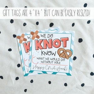 EDITABLE We Do Knot Know What We Would Do Without You Gift Tag ...