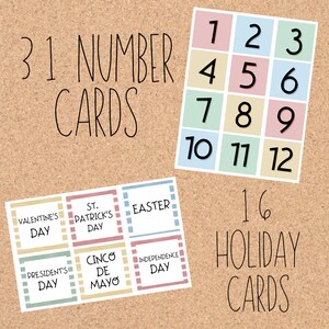 EDITABLE Modern Colorful Classroom Calendar Pack | Bulletin Board ...