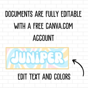 EDITABLE Name Tags | Sweet Groovy | Printable Classroom Name Tags ...