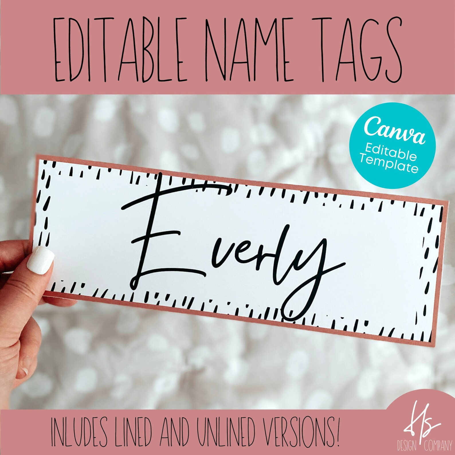 EDITABLE Modern Colorful Name Tags Printable Classroom - Etsy
