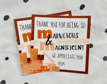 Thank You for Being so M&m Marvelous & Magnificent - Etsy
