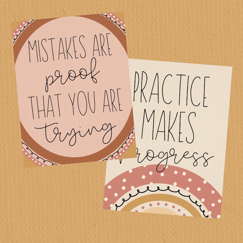 PRINTABLE Boho Classroom Poster Pack | Bulletin Board Posters ...