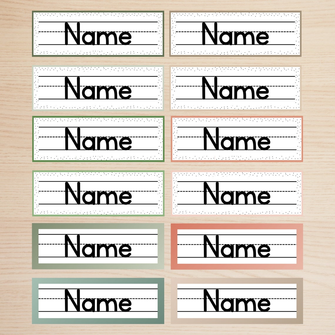 EDITABLE Boho Farmhouse Name Tags Printable Classroom Name - Etsy