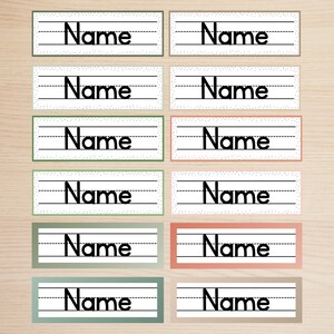 EDITABLE Boho Farmhouse Name Tags | Printable Classroom Name Tags ...