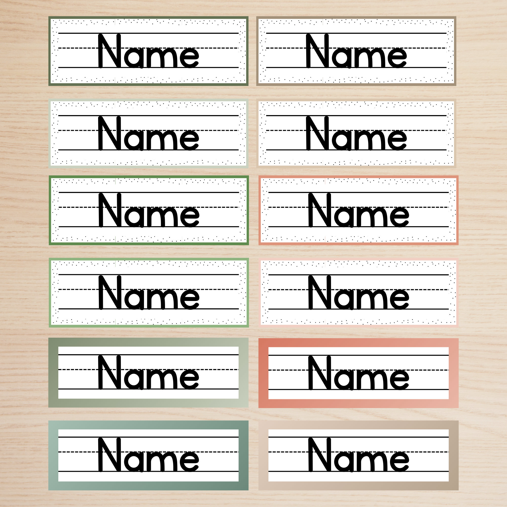 EDITABLE Boho Farmhouse Name Tags Printable Classroom Name - Etsy