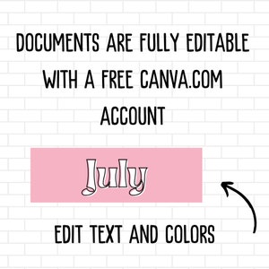 EDITABLE Flip Calendar | Sweet and Groovy | Bulletin Board Calendar ...