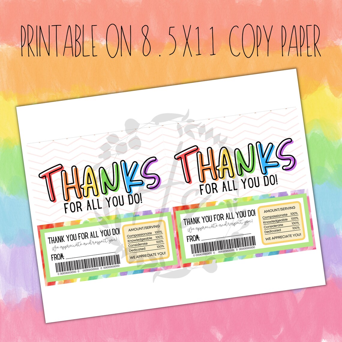 Thanks for All You Do Candy Bar Wrap Appreciation - Etsy