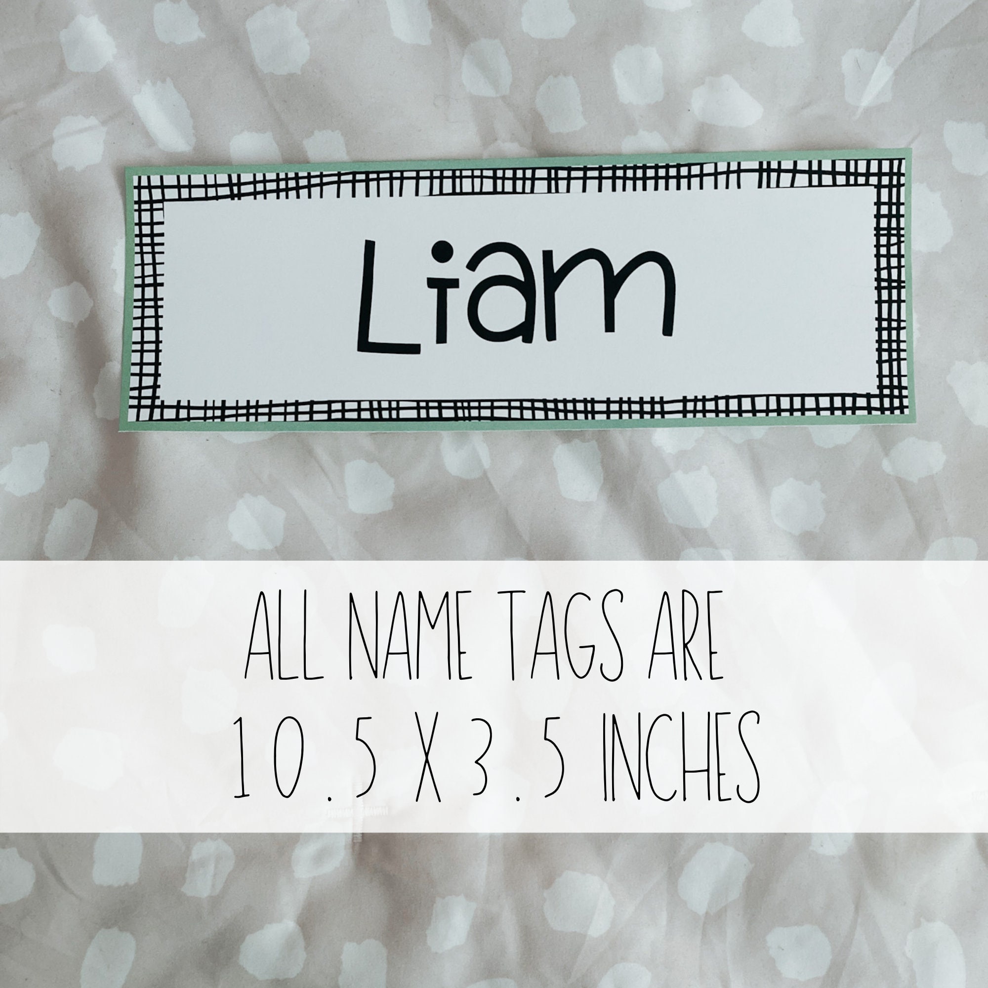 EDITABLE Modern Colorful Name Tags Printable Classroom - Etsy