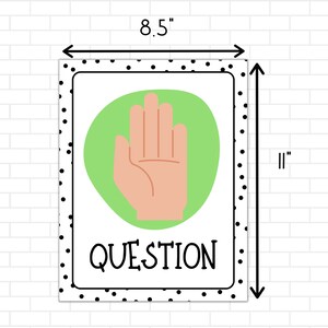 EDITABLE Hand Signals Poster Pack | Spotty Rainbow | Bulletin Board ...