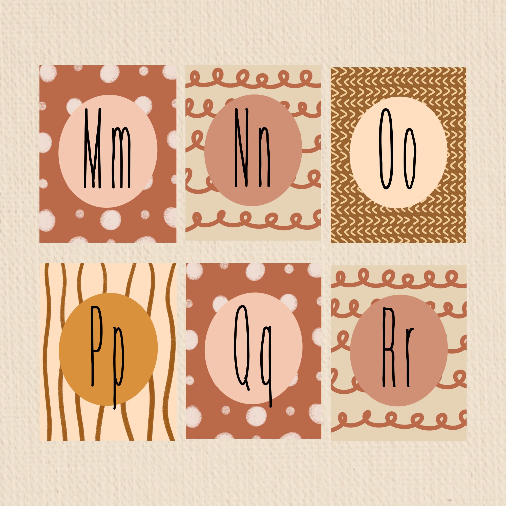 PRINTABLE Boho Alphabet Poster Pack Bulletin Board Posters - Etsy Canada