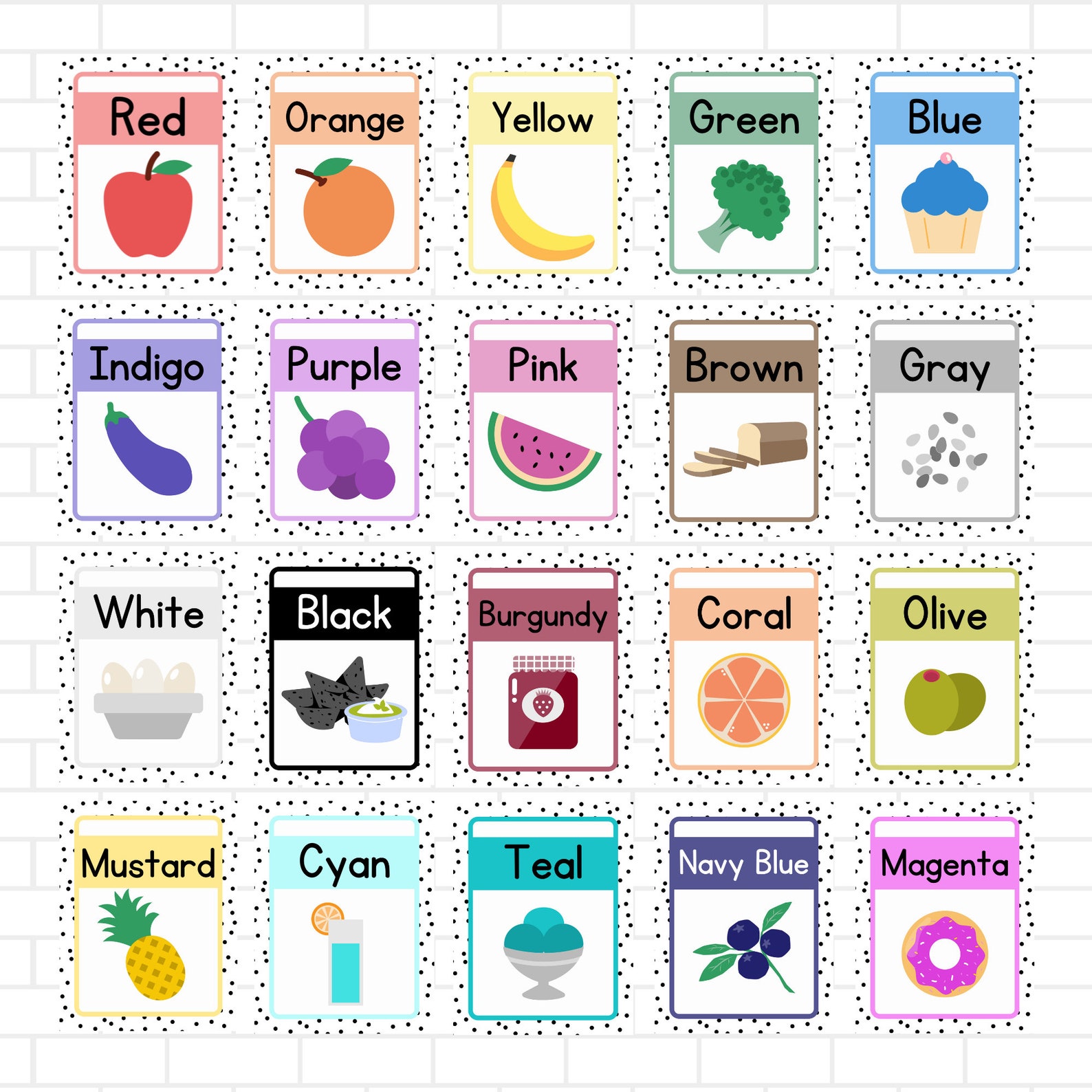 EDITABLE Bright Color Poster Pack | Spotty Rainbow | Bulletin Board ...