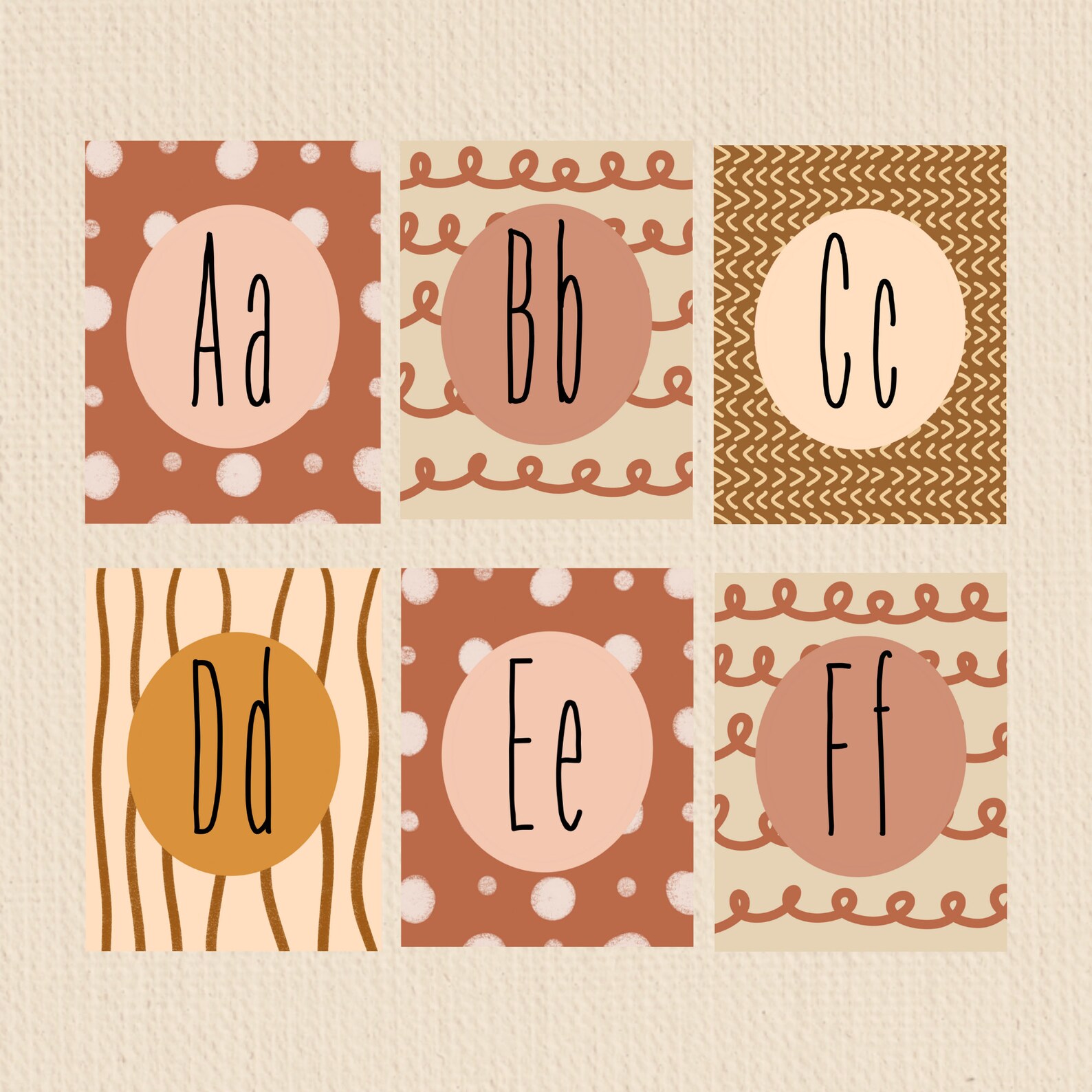 PRINTABLE Boho Alphabet Poster Pack Bulletin Board Posters | Etsy