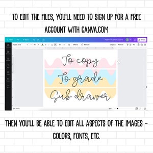 EDITABLE Rolling Cart Labels | Sweet Groovy | Bulletin Board Posters ...