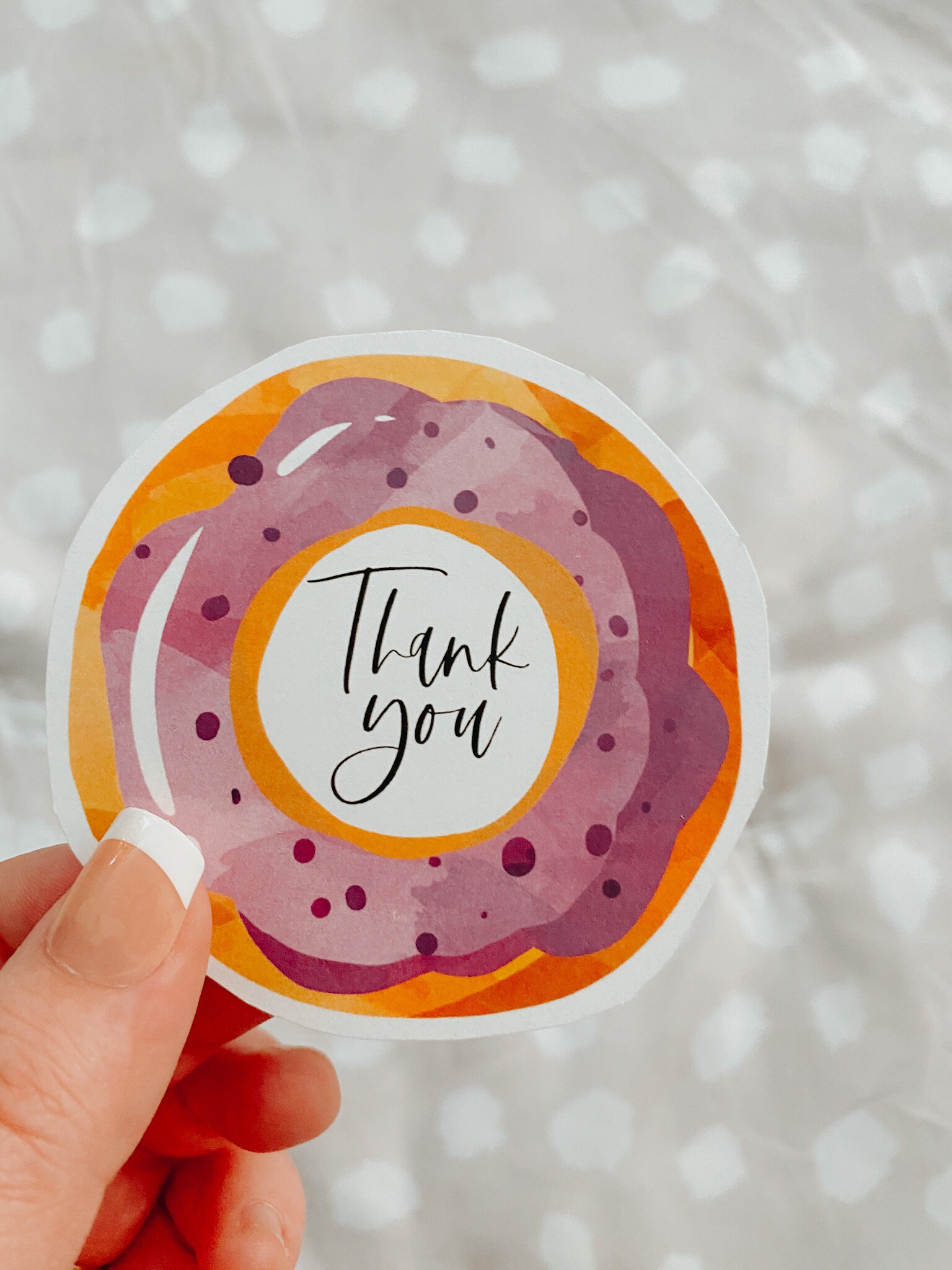 Donut Thank You Gift Tag Donut Tag Thank You Gift | Etsy