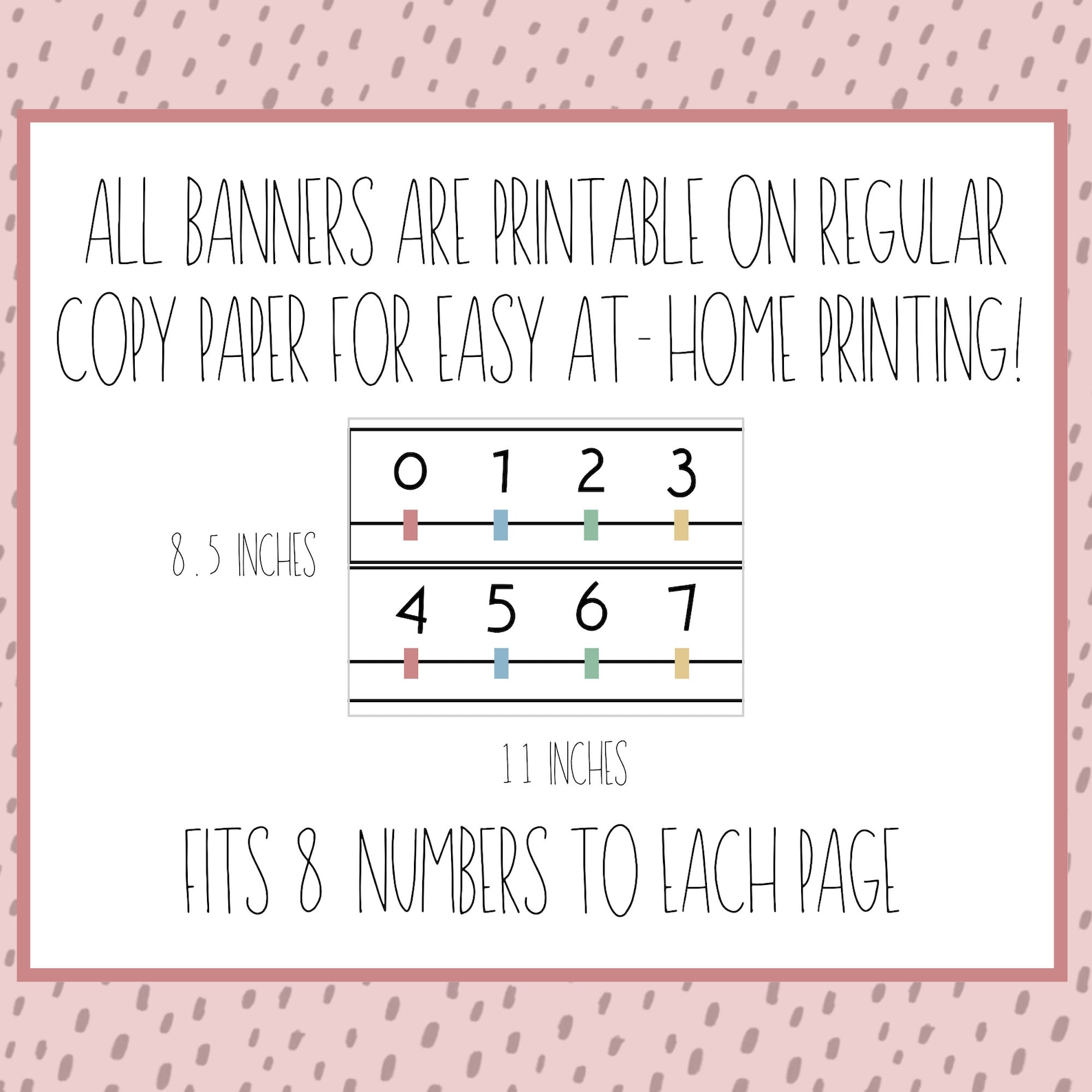 PRINTABLE Modern Colorful Number Line Classroom Posters - Etsy UK