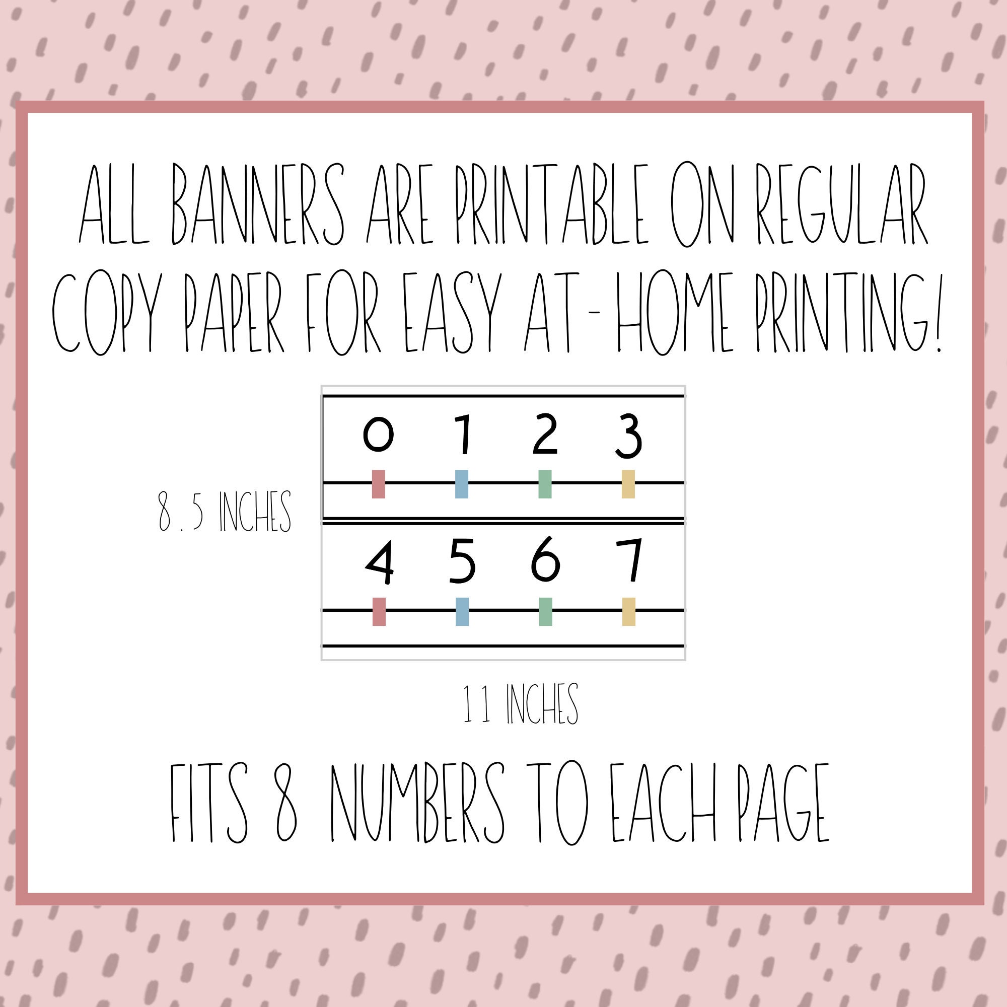 PRINTABLE Modern Colorful Number Line Classroom Posters - Etsy UK