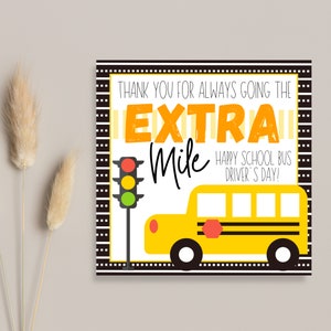 EDITABLE Thank You for Going the Extra Mile Gift Tag | Appreciation ...