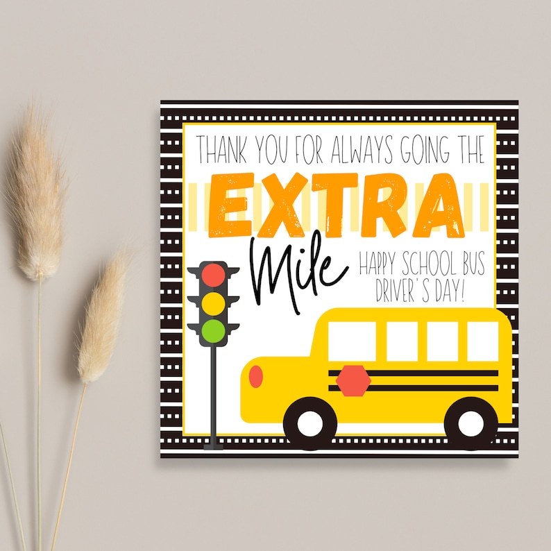 EDITABLE Thank You for Going the Extra Mile Gift Tag - Etsy