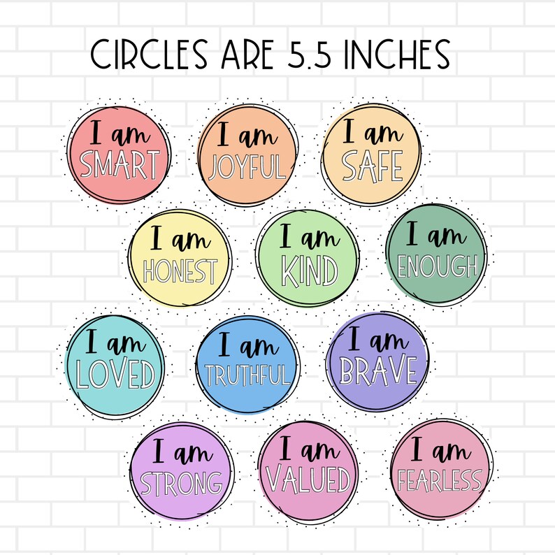 EDITABLE Affirmation Station Posters | Spotty Rainbow | Bulletin Board ...