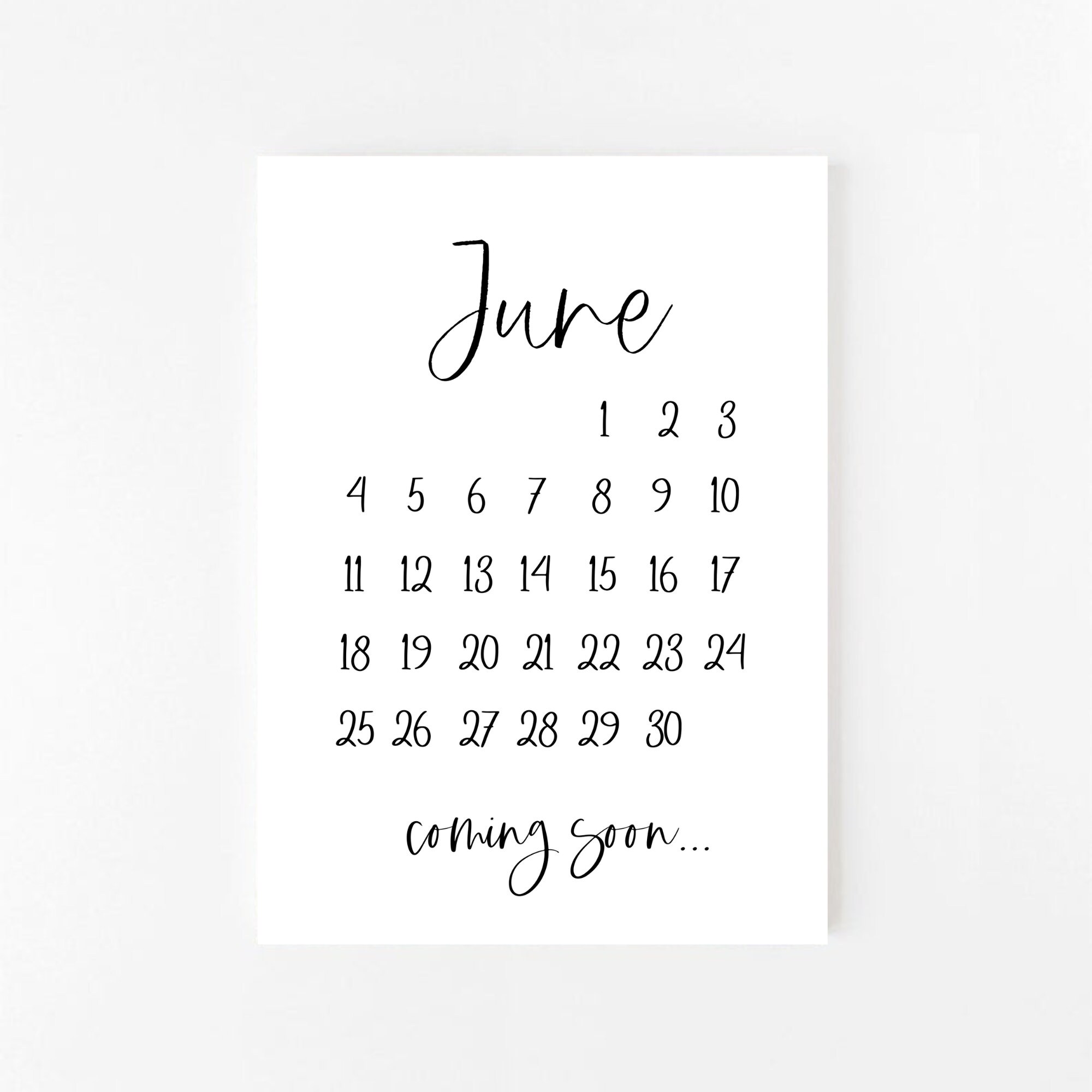 Printed June - Etsy