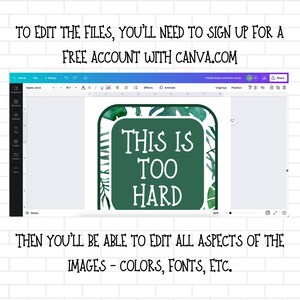 EDITABLE Modern Tropical Growth Mindset Posters | Bulletin Board ...