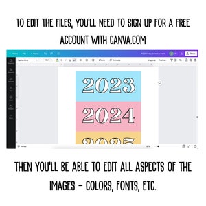 EDITABLE Flip Calendar | Sweet and Groovy | Bulletin Board Calendar ...