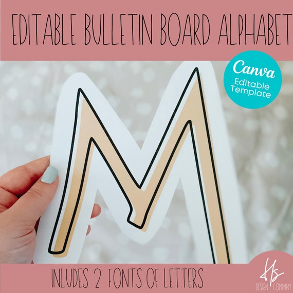 EDITABLE Classroom Banner Letters Full Alphabet Printable - Etsy