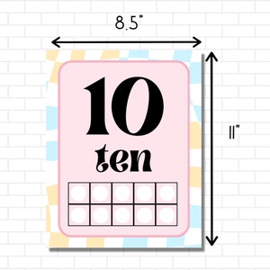 EDITABLE Number Poster Pack | Sweet and Groovy | Bulletin Board Posters ...