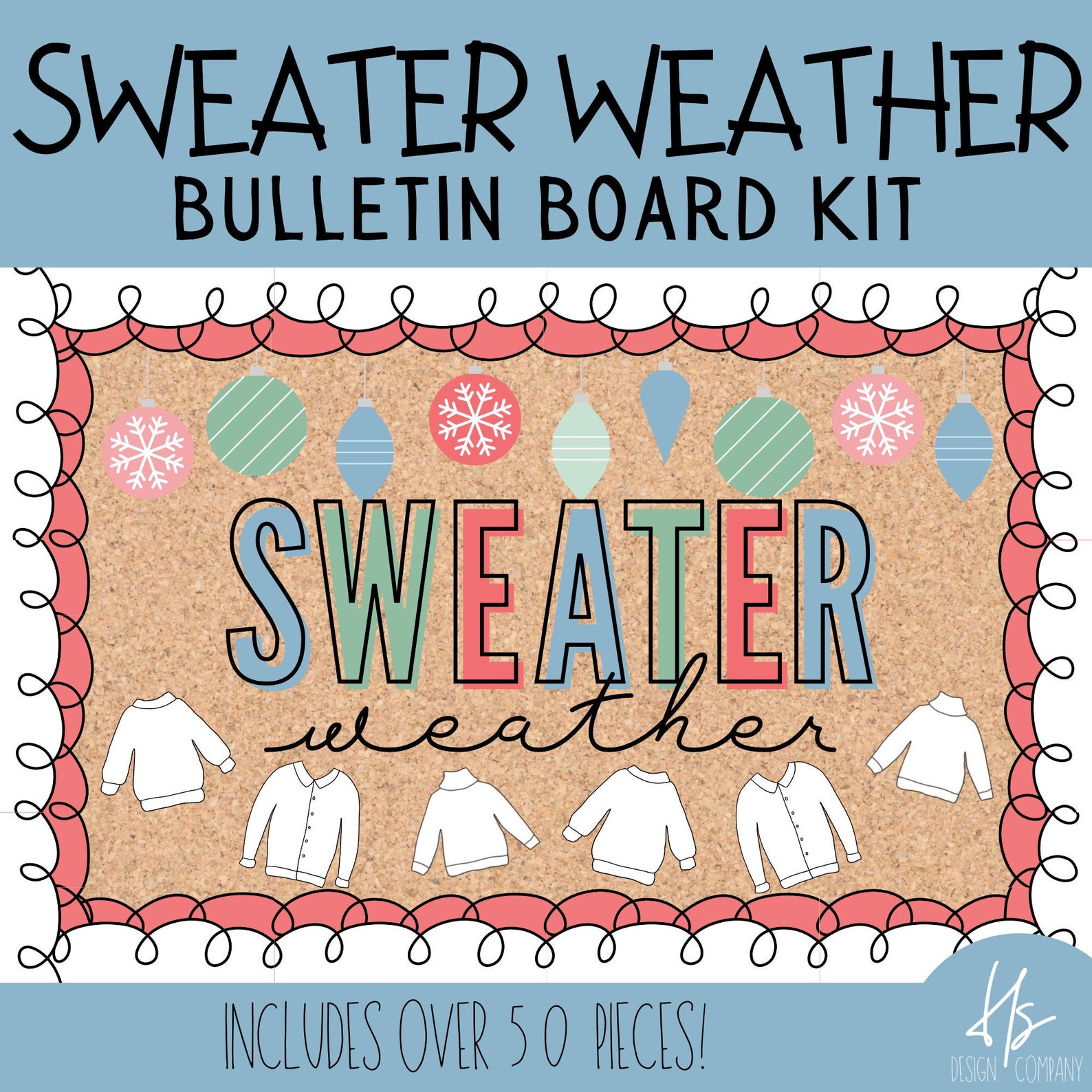 PRINTABLE Sweater Weather Bulletin Board Pack Printable - Etsy