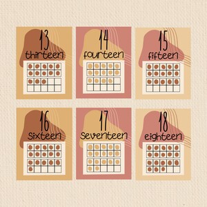 PRINTABLE Number Poster Pack Boho Style | Bulletin Board Posters ...