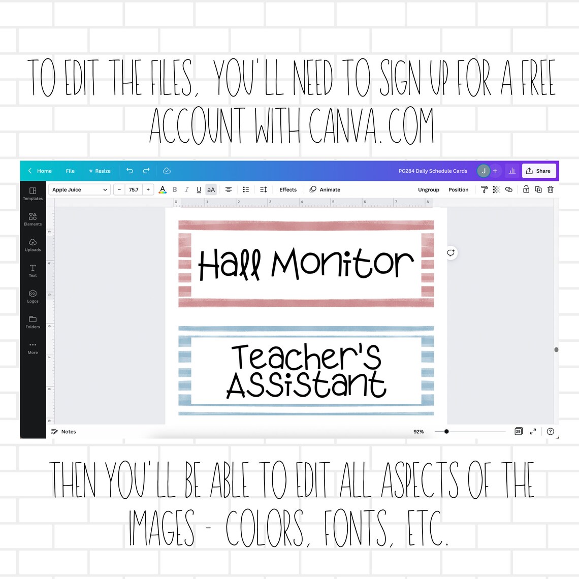 EDITABLE Classroom Jobs Display Modern Colorful Class Jobs - Etsy